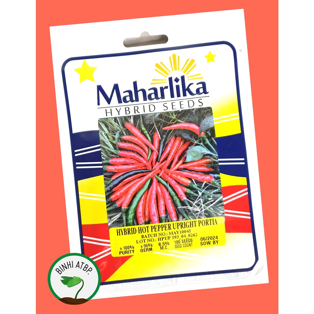 Maharlika Hybrid Hot Pepper Upright Portia (Sili Labuyo) Seeds | Shopee ...