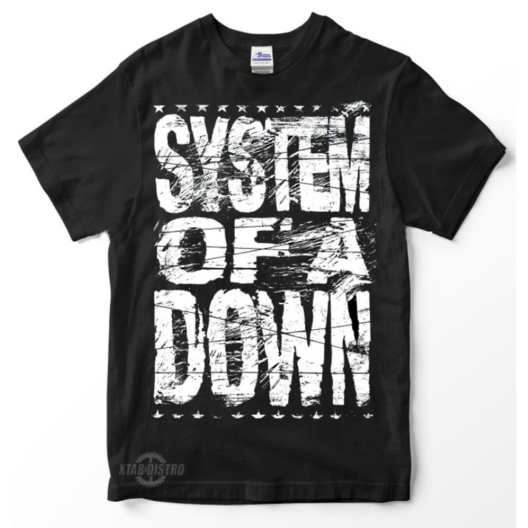 System of A down T-shirt DISTORTED LOGO Premium Tshirt system of down t ...