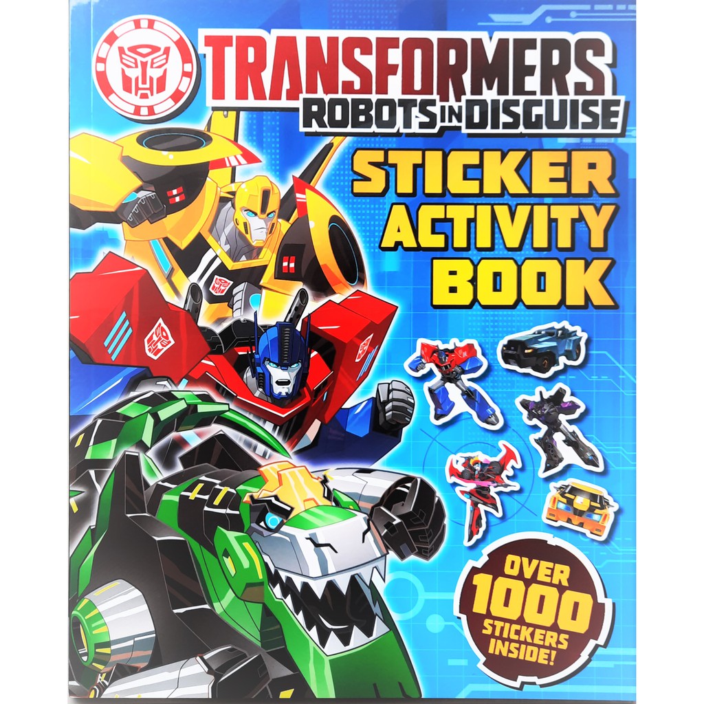 Transformers Robot In Disguise - Sticker Activity Book | Shopee Philippines