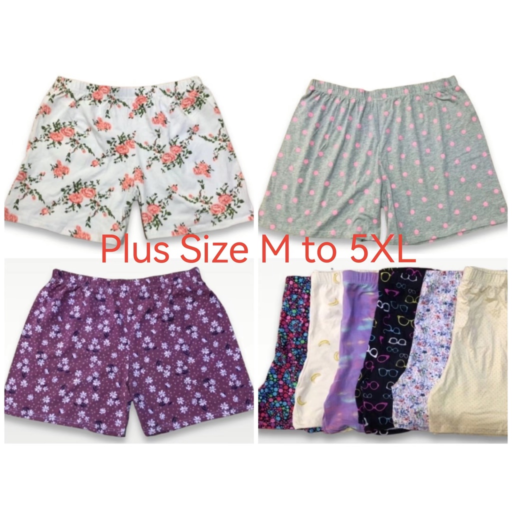 COD Plus size M to 6XL cotton boxer shorts for women | Shopee Philippines