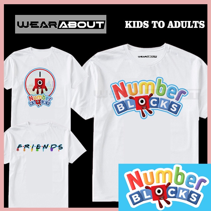 number blocks shirt 1 2 3 4 5 / numberblocks shirt / Number blocks for ...