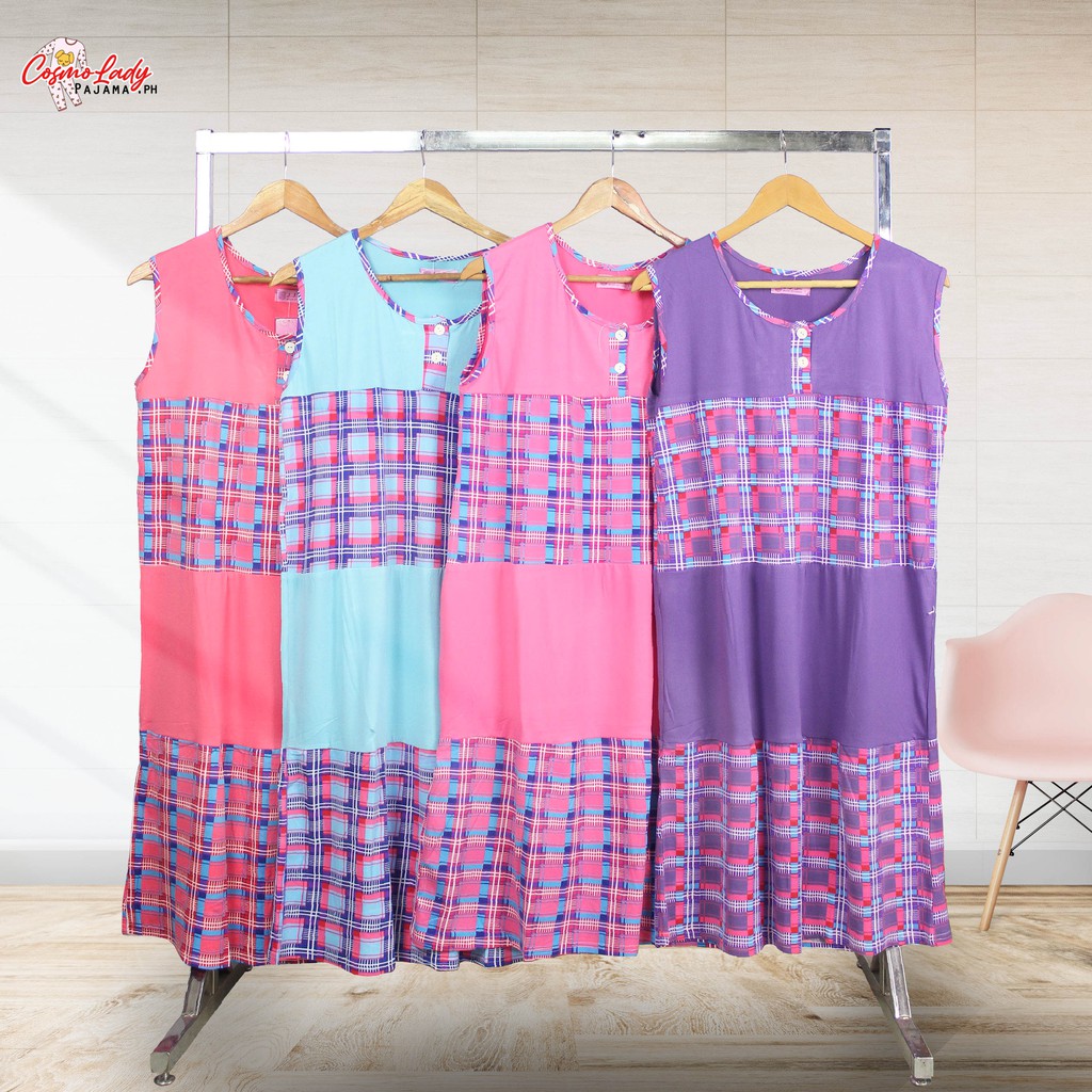Dubai checkered duster sleepwear comfortable to wear good for pregnant ...
