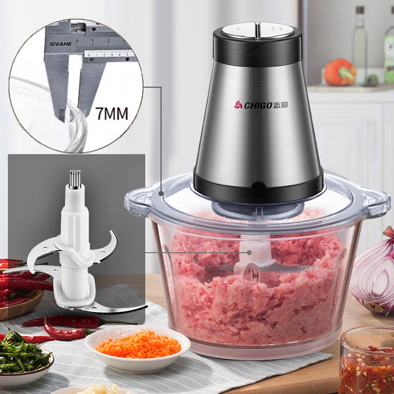 Electric Meat Blender Chopper Vegetable Grinder Curry Machine ...
