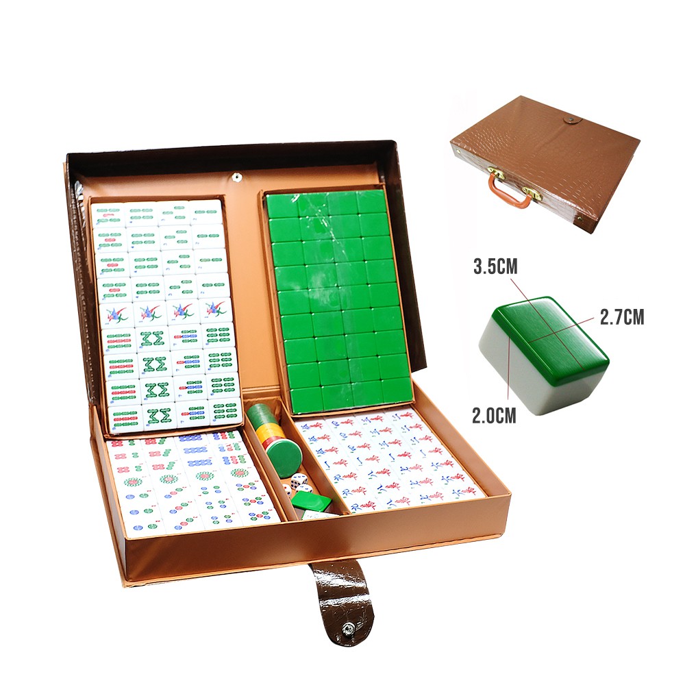 Mahjong green mahjong with number 3.5*2*2.6cm fun family happiness ...
