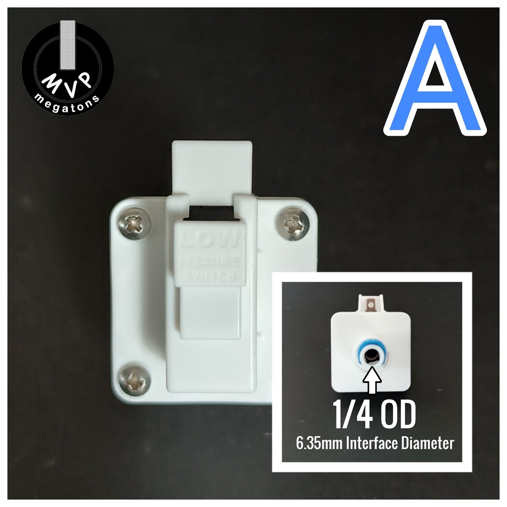 RO Low Pressure Switch Valve 1/4OD 3/8OD 1/4Female BSPT for Reverse ...