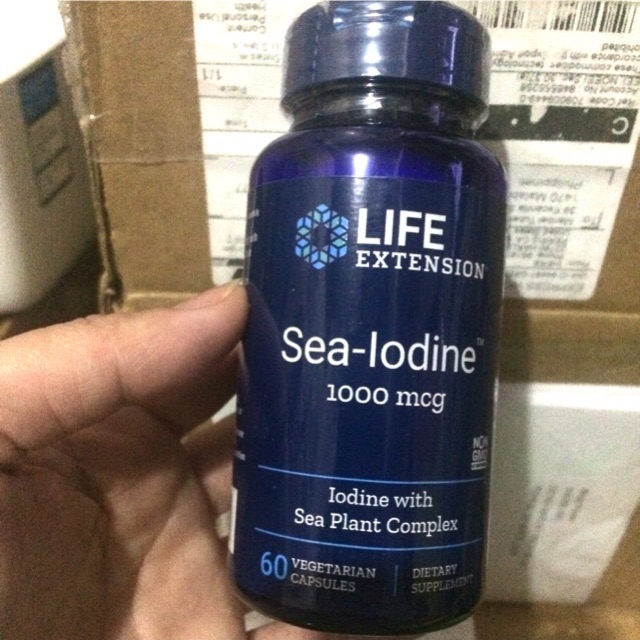 Iodine. Sea-iodine 1000mcg 60 caps. brain booster and avoid goiter ...