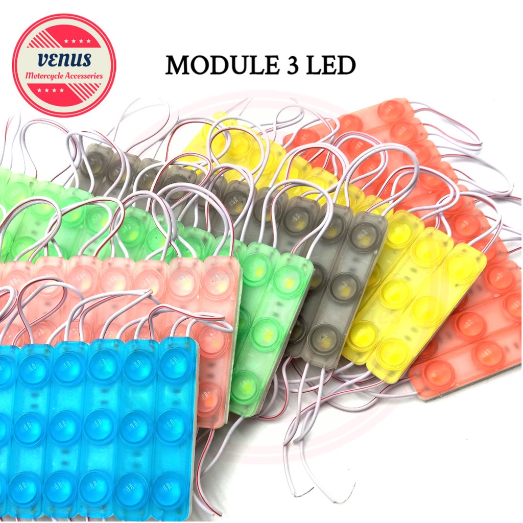 Venus Motorcycle/Car Module 3LED Light Decorative Light 1Piece | Shopee ...