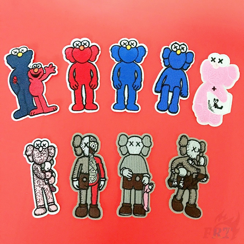 ☸ Fashion Brand Logo 2.9.3 - KAWS Patch ☸ 1Pc Sesame Street Diy Sew on ...