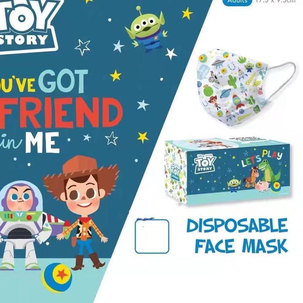 Disney Toy Story Face Mask for Adult 5/10/20/30PCS 3PLY Cartoon Masks ...