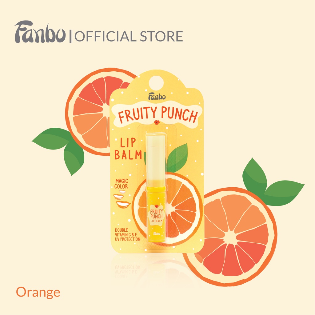 Fanbo Fruity Punch Lip Balm Orange - Caring for and Moisturizing lips ...