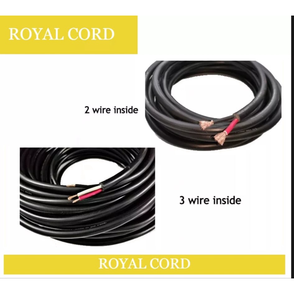 (Per Meter) Royal Cord (2 Cores and 3 Cores) #16,#14,#12,#10 | Shopee ...
