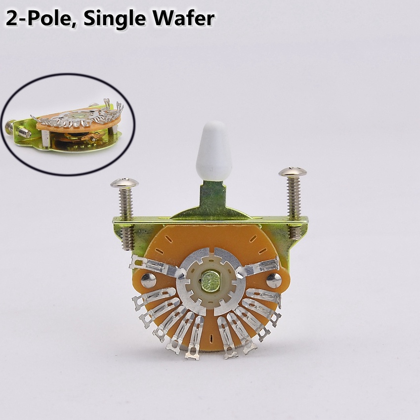HS-1 Piece Oak Grigsby 2-Pole Single Wafer / 4-Pole, Double Wafer 5-Way ...