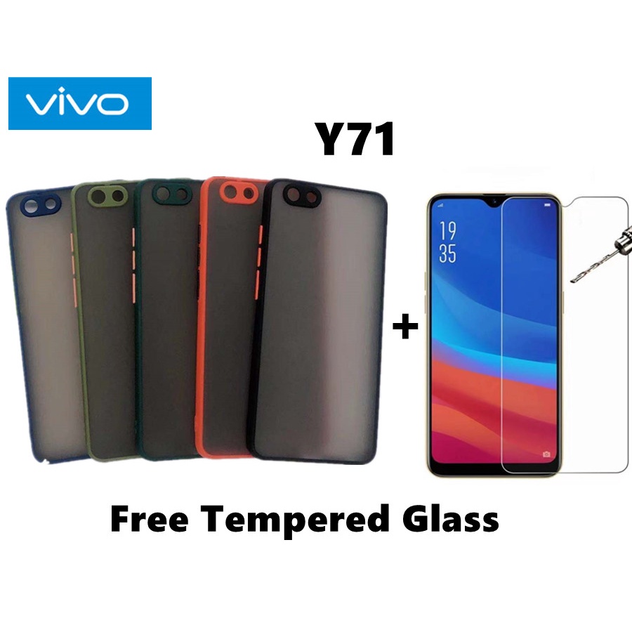 Camera Protection Phone Case Vivo Y71 Casing Matte Shockproof Back ...