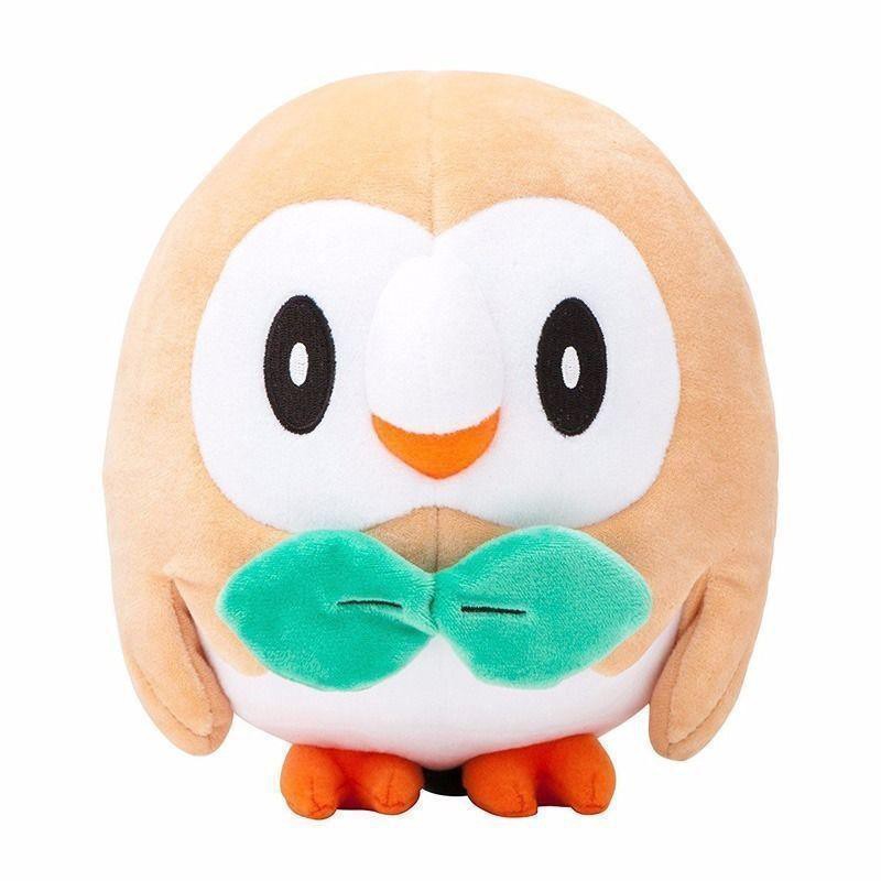 New 7in Pokemon Center Rowlet Plush Toy Soft Stuffed Animal Teddy Doll ...