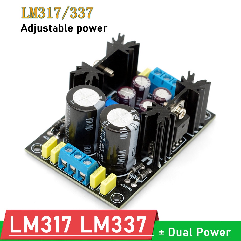 AC-DC LM317 LM337 Adjustable Voltage Regulator Power Supply Positive ...