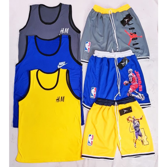 3 set alangan sando w/ jersey short terno 9-13 yrs old | Shopee Philippines