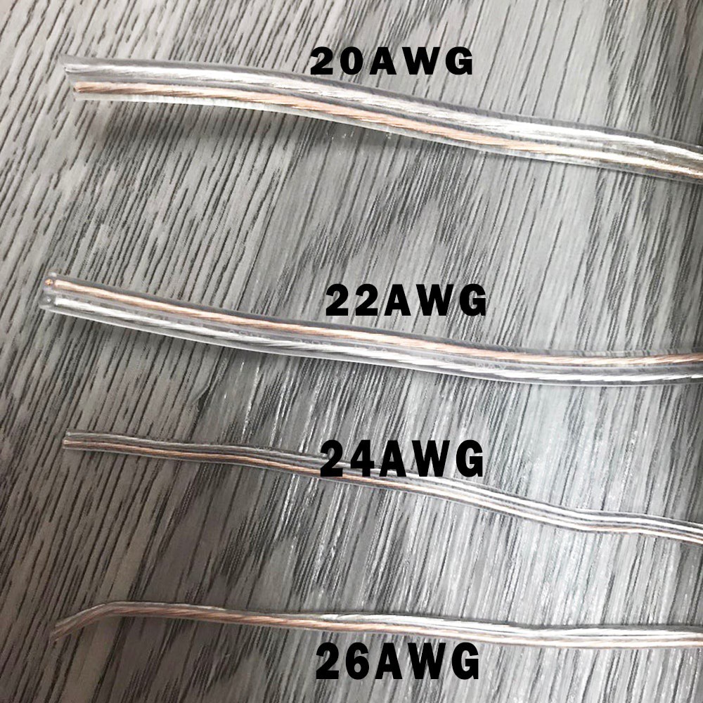 Crystal Wire Gold and Silver Parallel Speaker Wire 1m 20AWG 22AWG ...