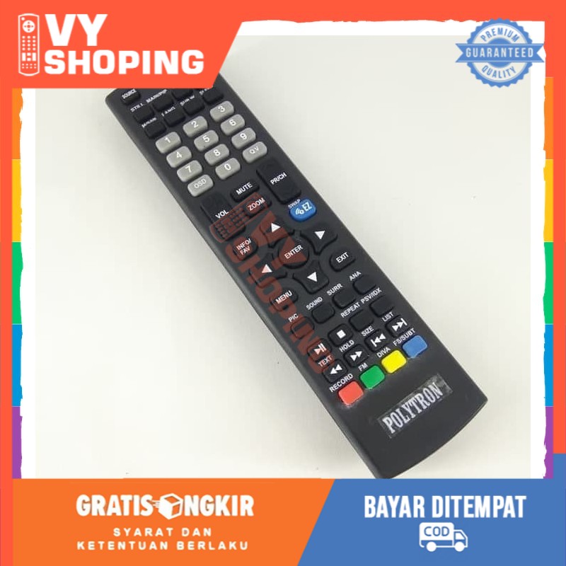 Polytron Led Lcd Tv Remote 81191 | Shopee Philippines