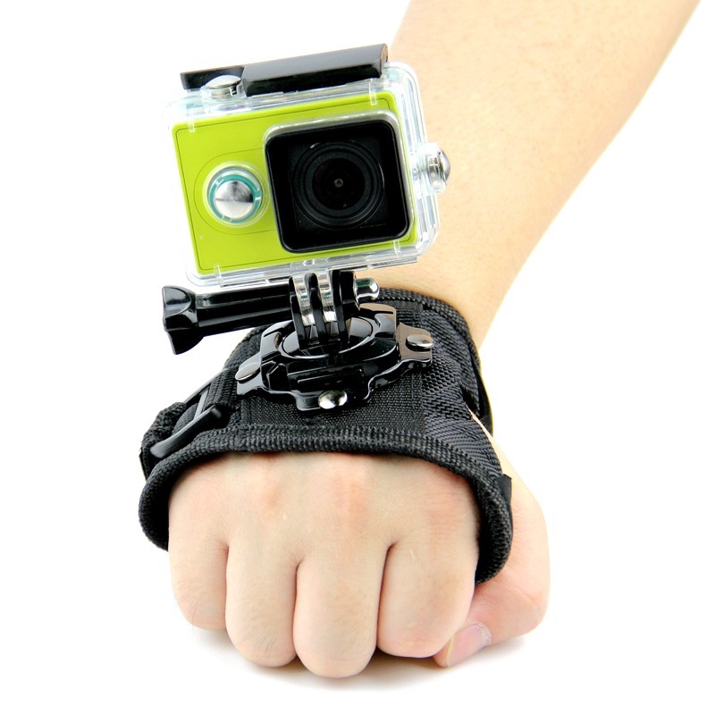 360 Degree Wrist Band Rotation Hand Strap Belt Tripod Mount For GoPro ...