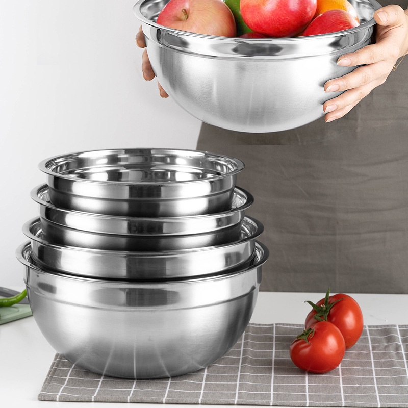 6Pcs Stainless Steel Mixing Bowls Set Nesting Bowls for Space-Saving ...