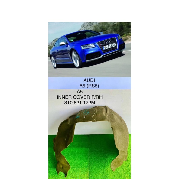 AUDI A5 B8 OLD MODEL FENDER INNER COVER FRONT (FABRIC MODEL) | Shopee ...