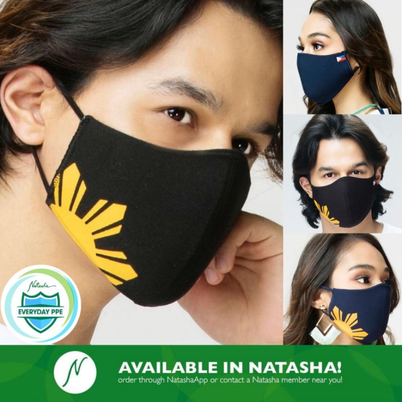 NATASHA 3-in-1 Mask With Philippine Flag Logo : Flag | Shopee Philippines