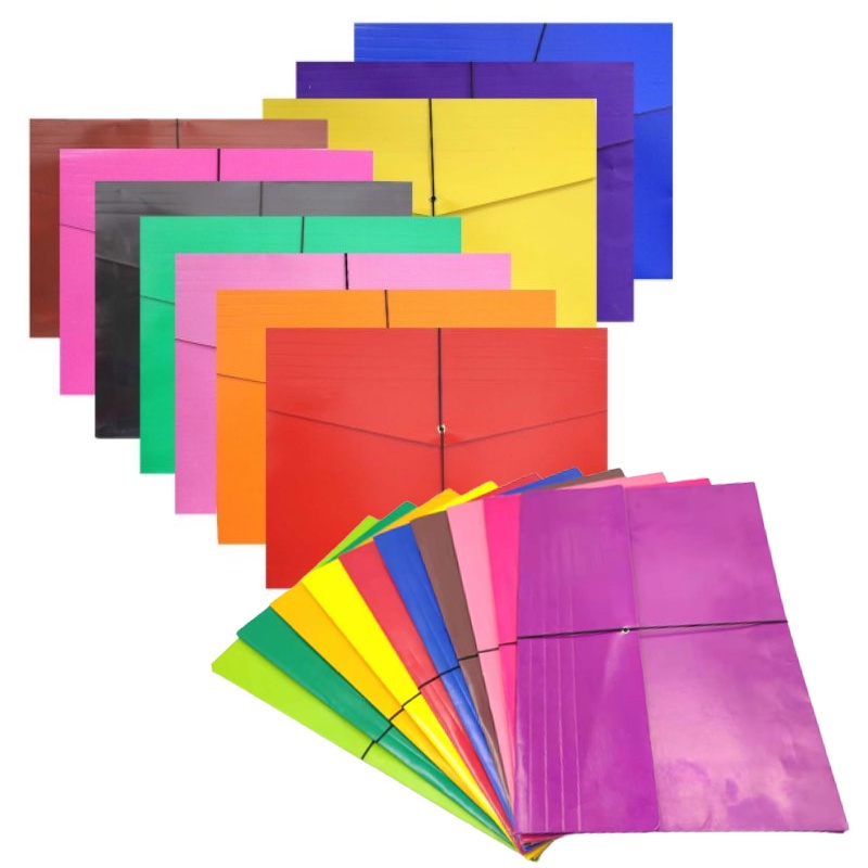 Colored Expanded Envelope with Garter Long Size For Files | Shopee ...