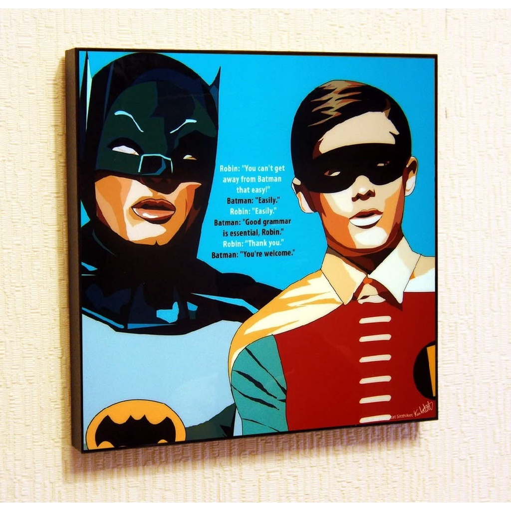 Batman & Robin 2 Poster and print POP ART Painting on Canvas ...