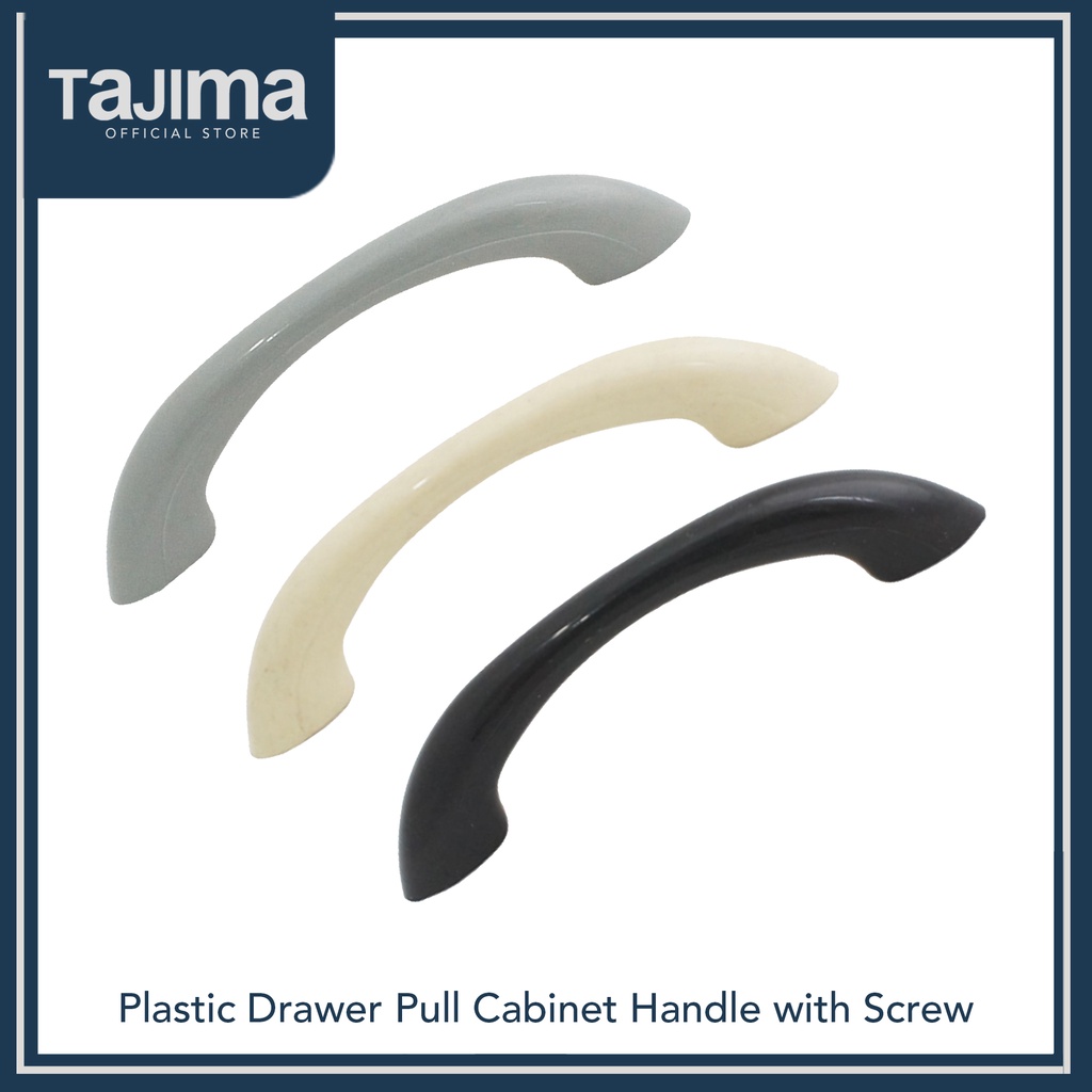 Plastic Drawer Pull Cabinet Handle 64mm with Screw 3264 | Shopee ...
