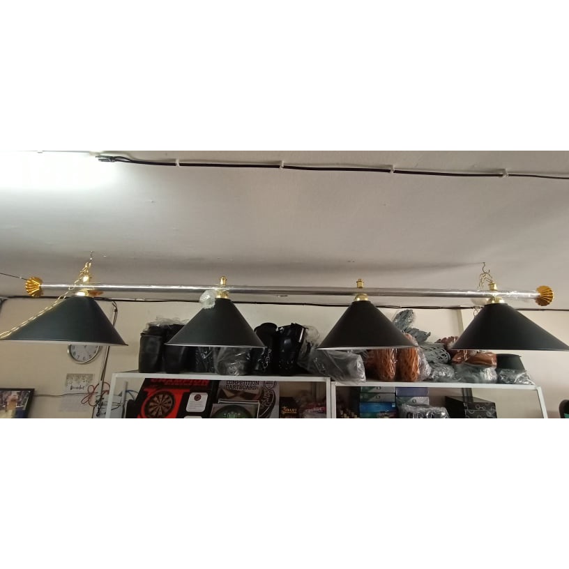 4 shade matte black billiard lamp / ilaw ng bilyaran / billiard lamp ...