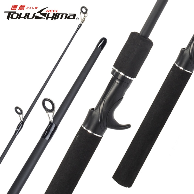 1.6M/1.8M/2.1M Super Strong FRP Jigging Rod Black Ultralight Lure ...