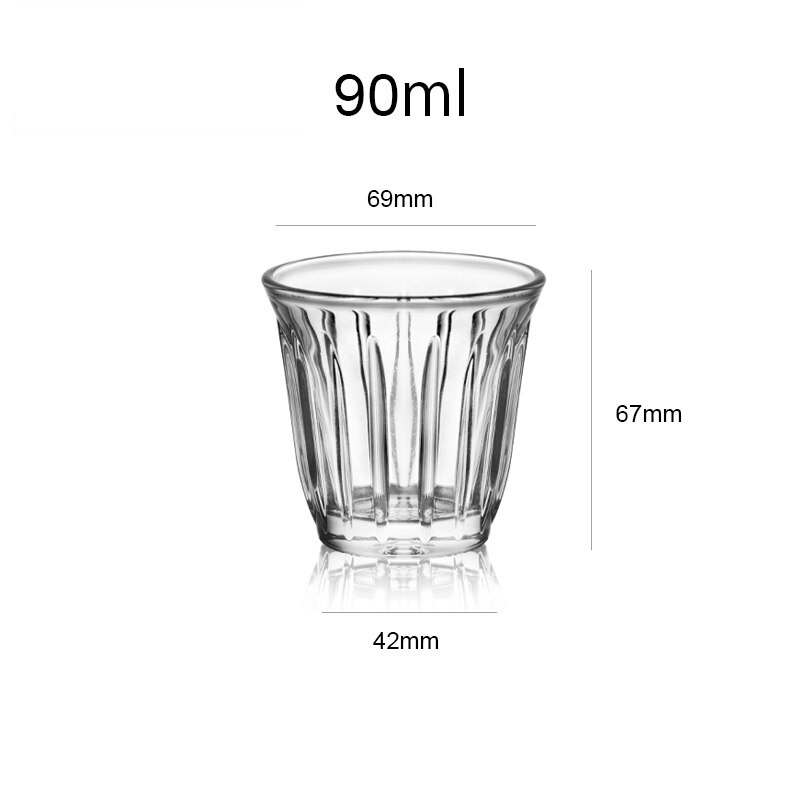 Barista Latte Cups 90ml-200ml Mug Coffee Or Tea Glass Mugs Flat White Espresso Coffee Cup Bring ...