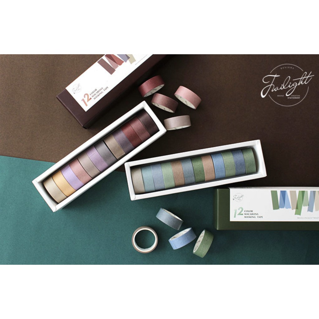 Italian artist Morandi color palette planner washi tape | Shopee ...