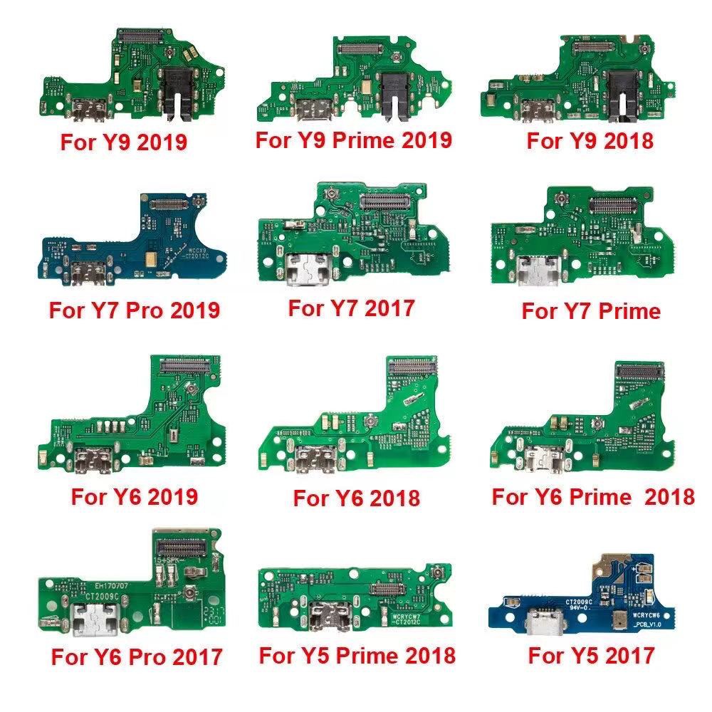 Charging Port Connector Flex Cable With MIC For Y6 Y7 Y9 Y5 Prime Y7 ...