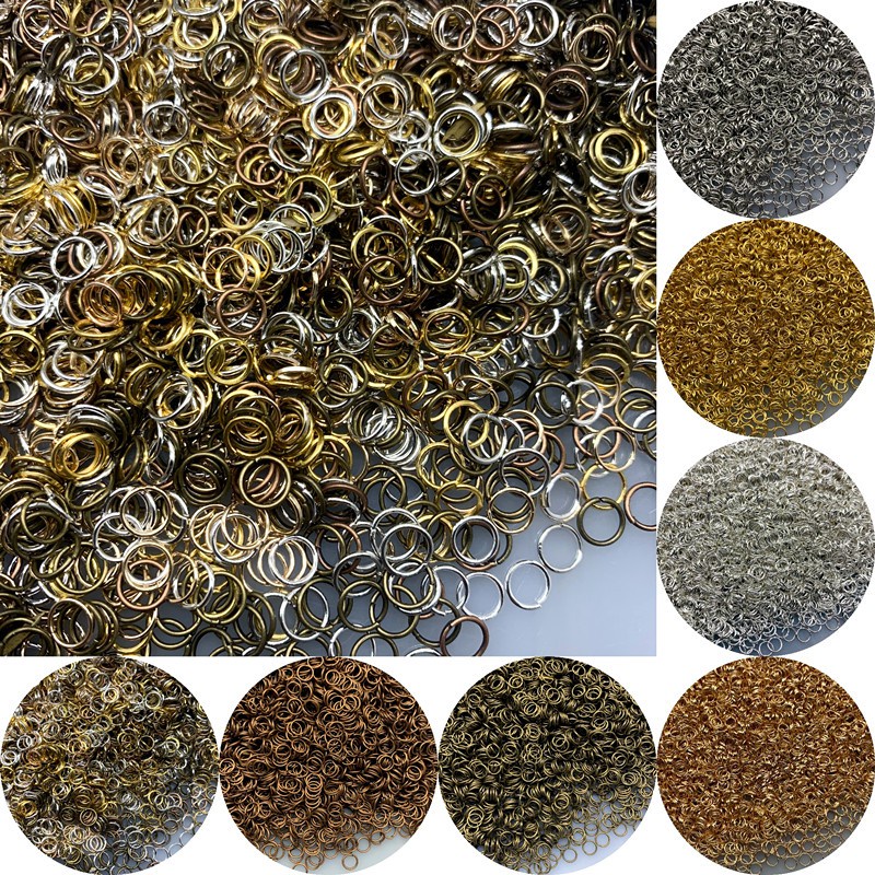 4mm/5mm/6mm metal connecting ring for DIY jewelry making | Shopee ...