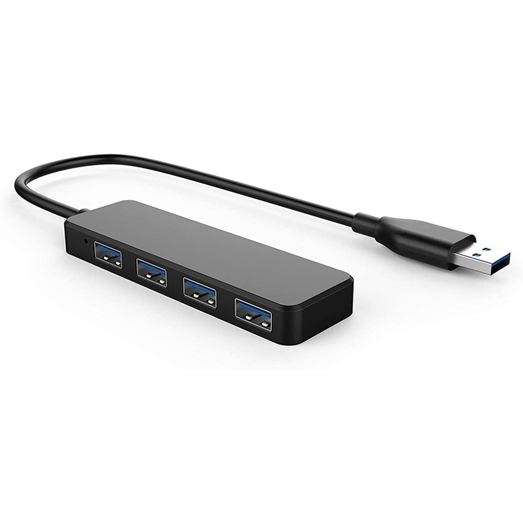 Ultra Slim High Speed USB 2.0 3.0 Hub External 4 Ports Adapter USB ...