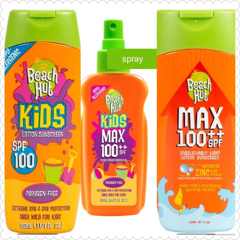 BEACH HUT Sunblock (Sun Protection for KIDS & ADULTS) * SOLD PER PIECE ...