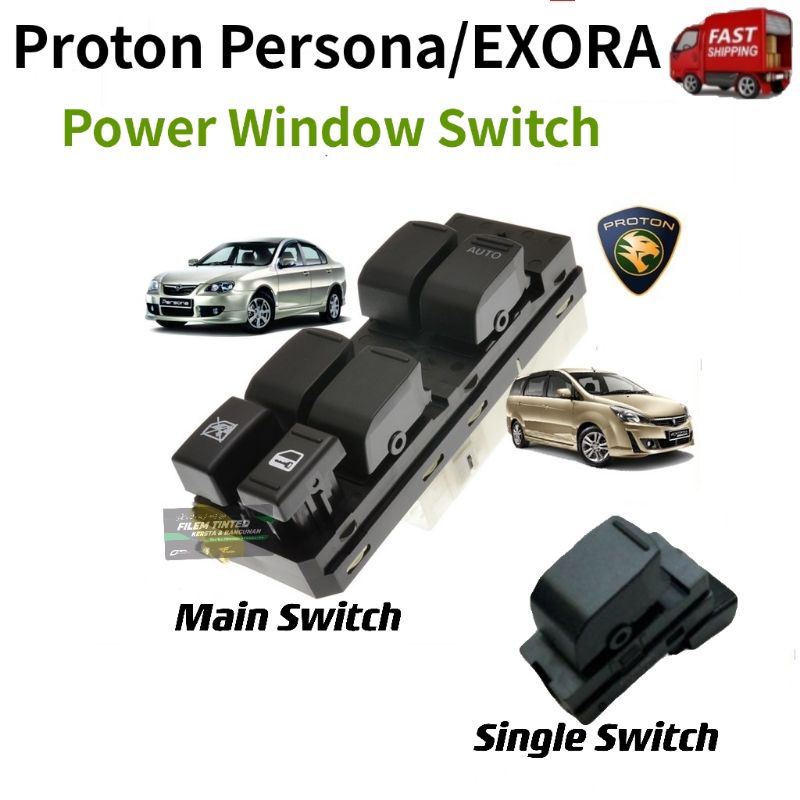 Proton Persona Exora Single / Master Power Window Switch | Shopee ...