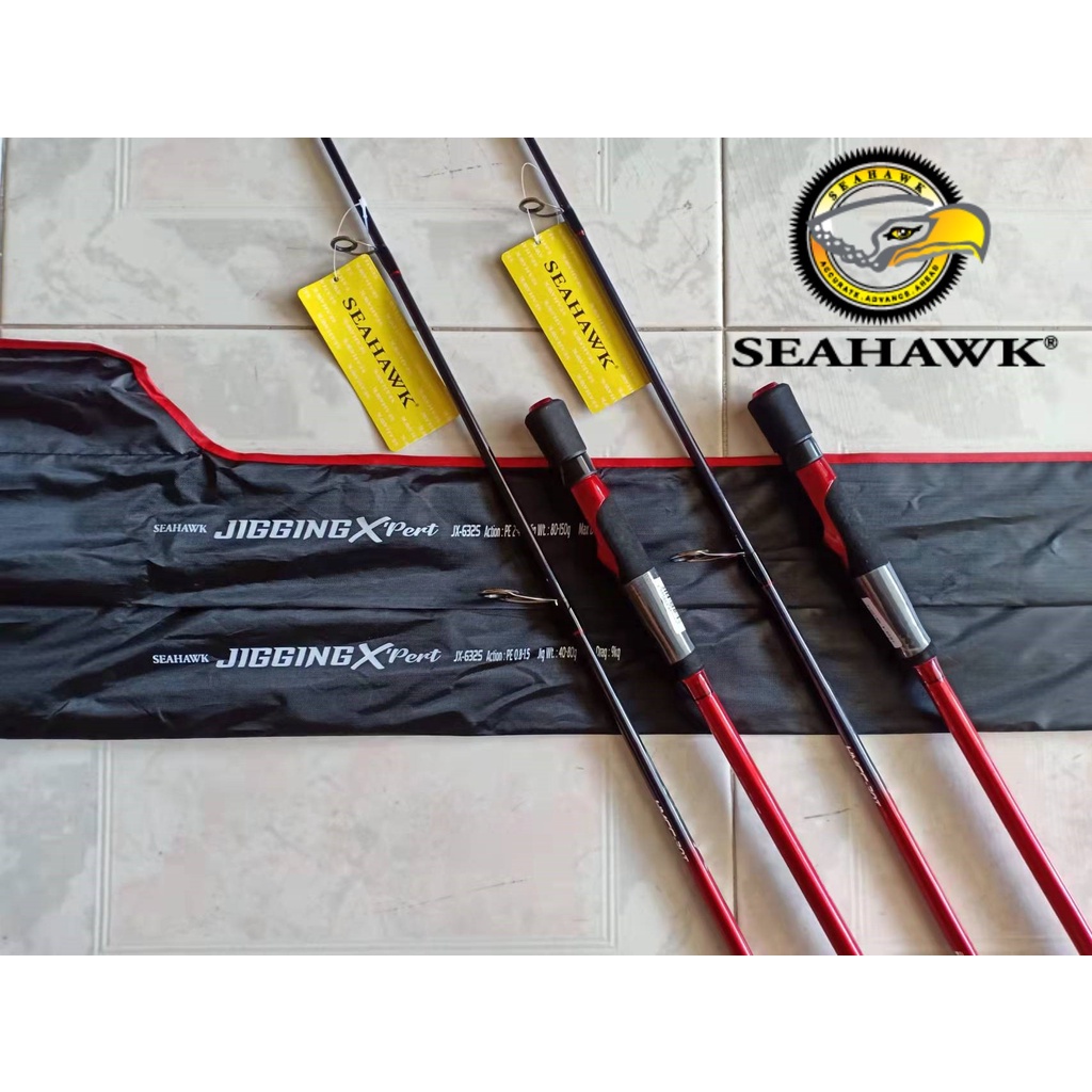 SEAHAWK JIGGING X'PERT SPINNING JIGGING FISHING ROD | Shopee Philippines