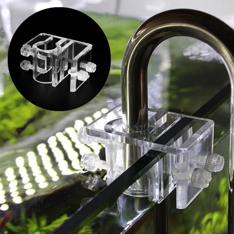 Acrylic Aquarium Water Tube Fixed Clip Clamps Fish Tank Hose Pipe ...