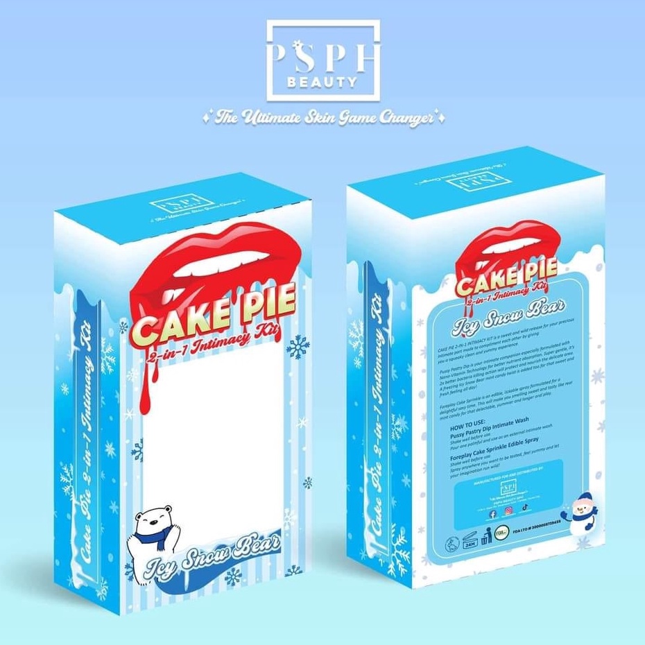 PSPH Beauty -- the CAKE PIE 2-IN-1 INTIMACY KIT (with edible spray ...