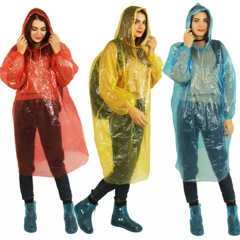 Plastic Disposable Raincoat/Plastic Poncho Disposable Raincoat Clothes ...