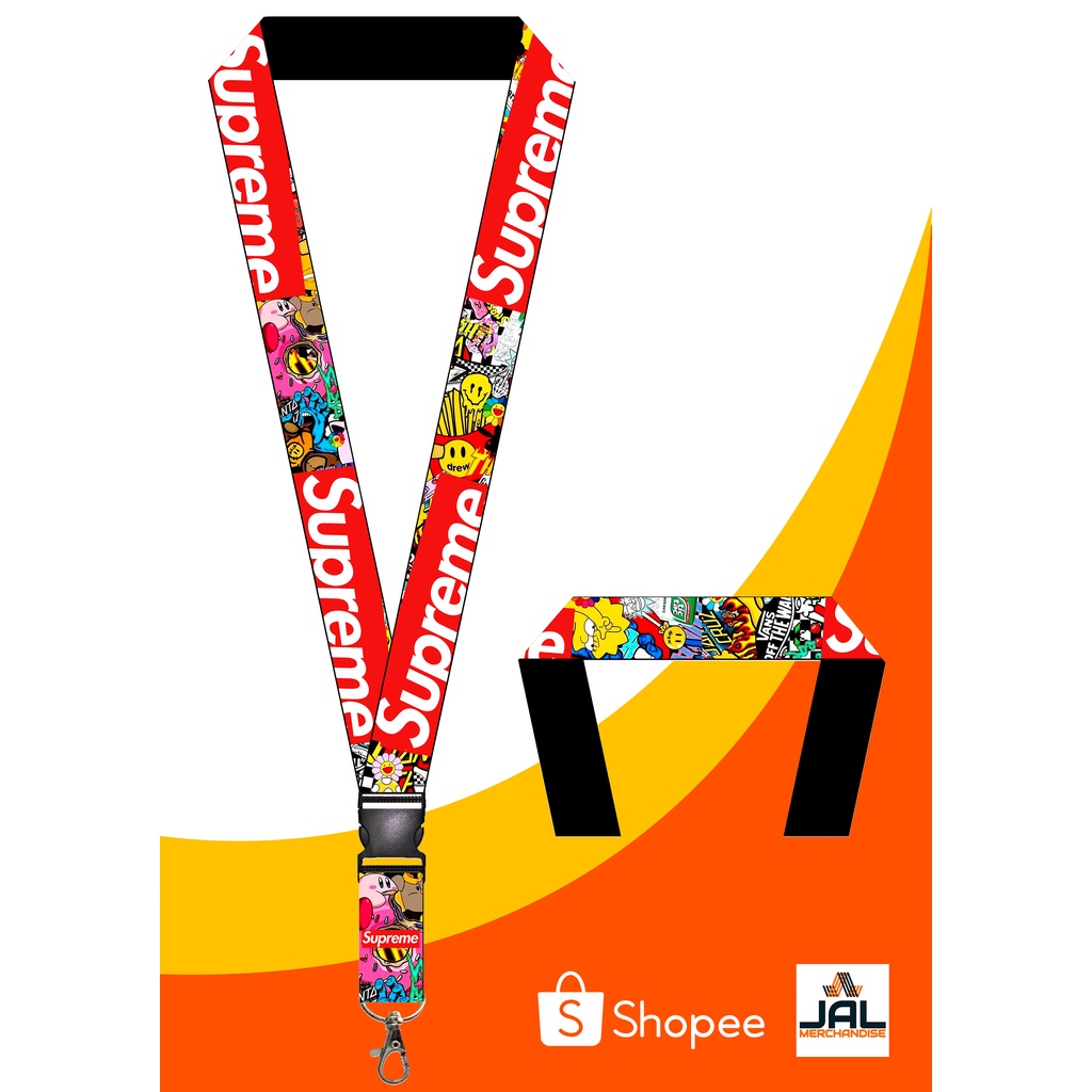Supreme ID lace design / ID lanyard | Shopee Philippines