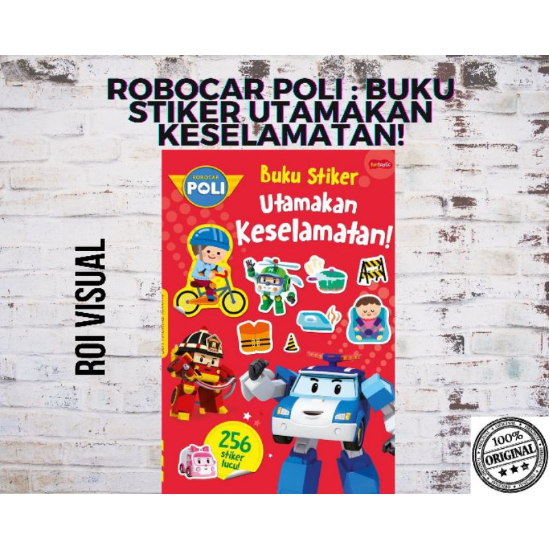Robocar Poli Safety Maintain Sticker Book | Shopee Philippines