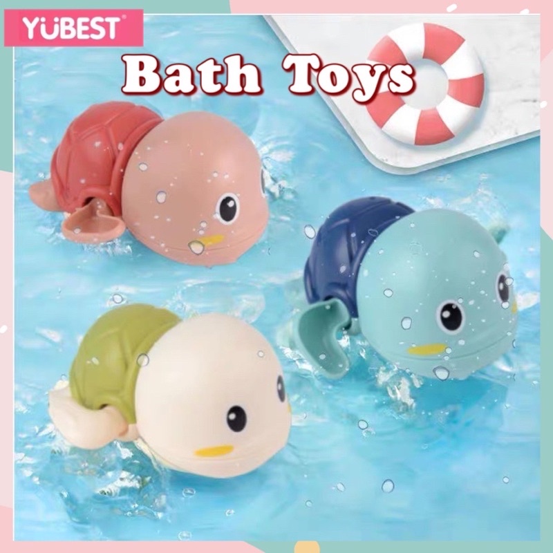 Swimming Plaything Cartoon Tortoise Water Toy Baby Animal Toy Wind-up ...