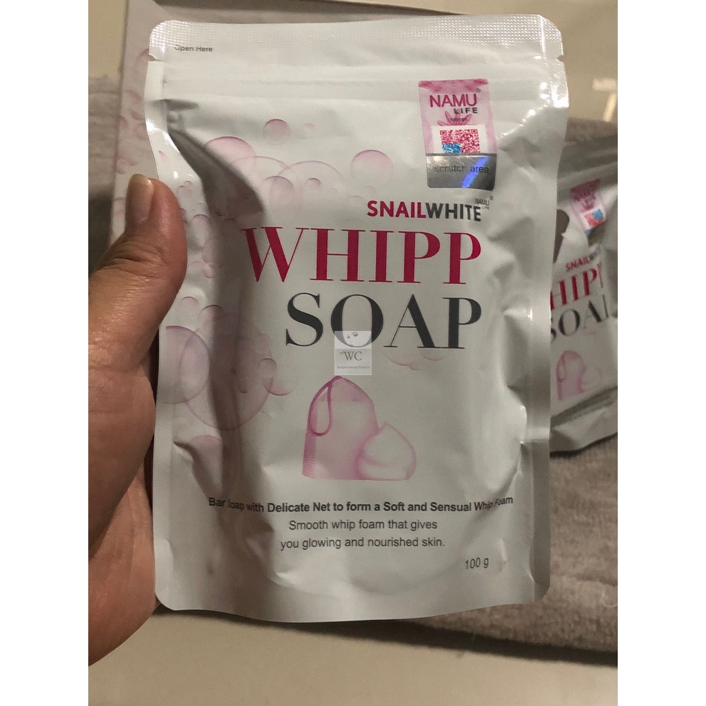 🇹🇭100% AUTHENTIC NAMU LIFE SNAIL WHITE WHIPP SOAP 100g | Shopee Philippines