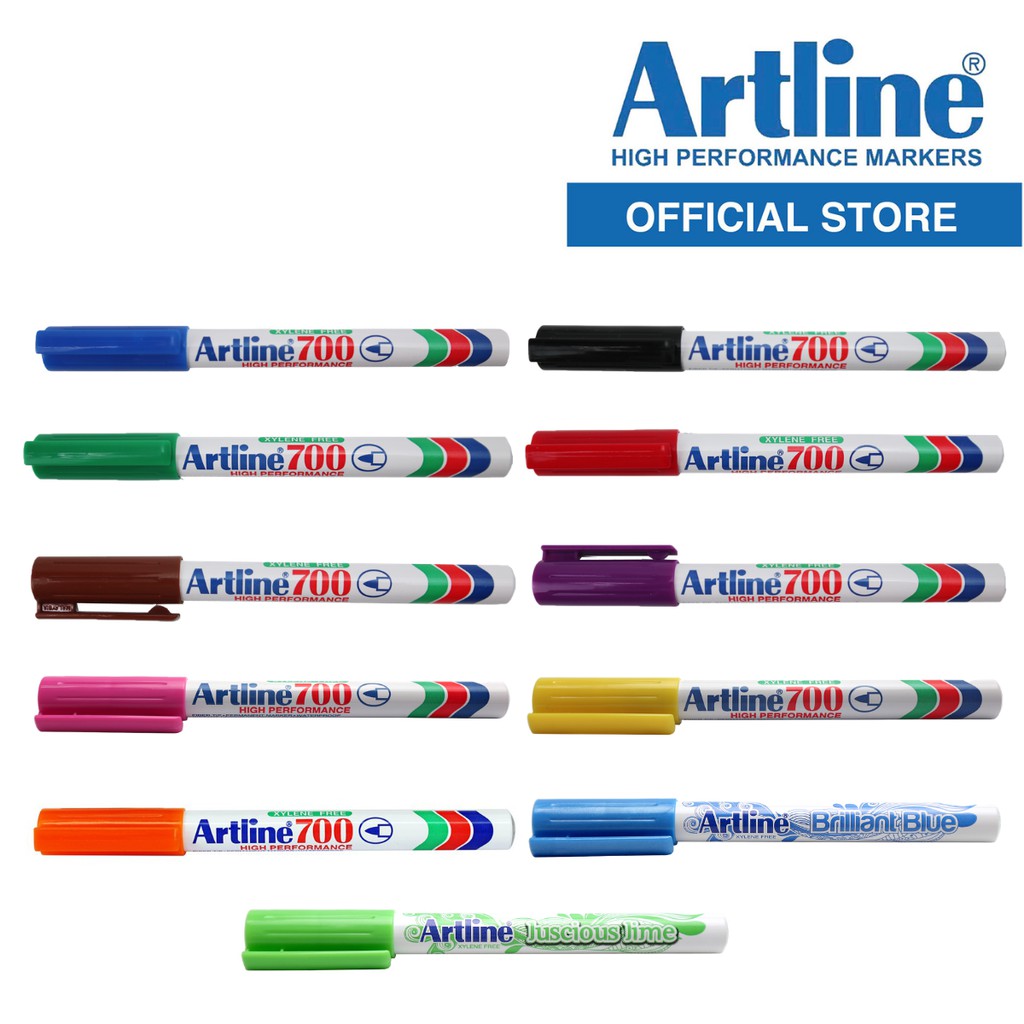 ARTLINE Permanent Marker with Pocket Clip (EK700) | Shopee Philippines