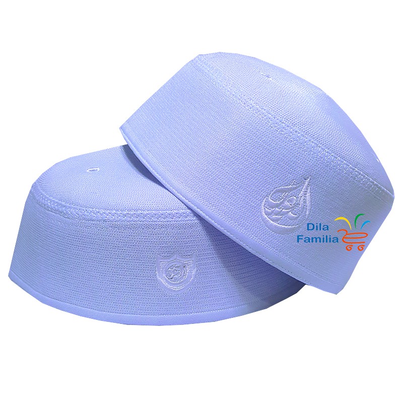 Exclusive Thick White Hajj Logo Cap for Muslim Adults and Children ...