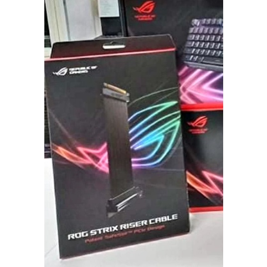 ASUS ROG Strix Riser Cable PCI-E 3.0 x16 High Speed Flexible Extender ...