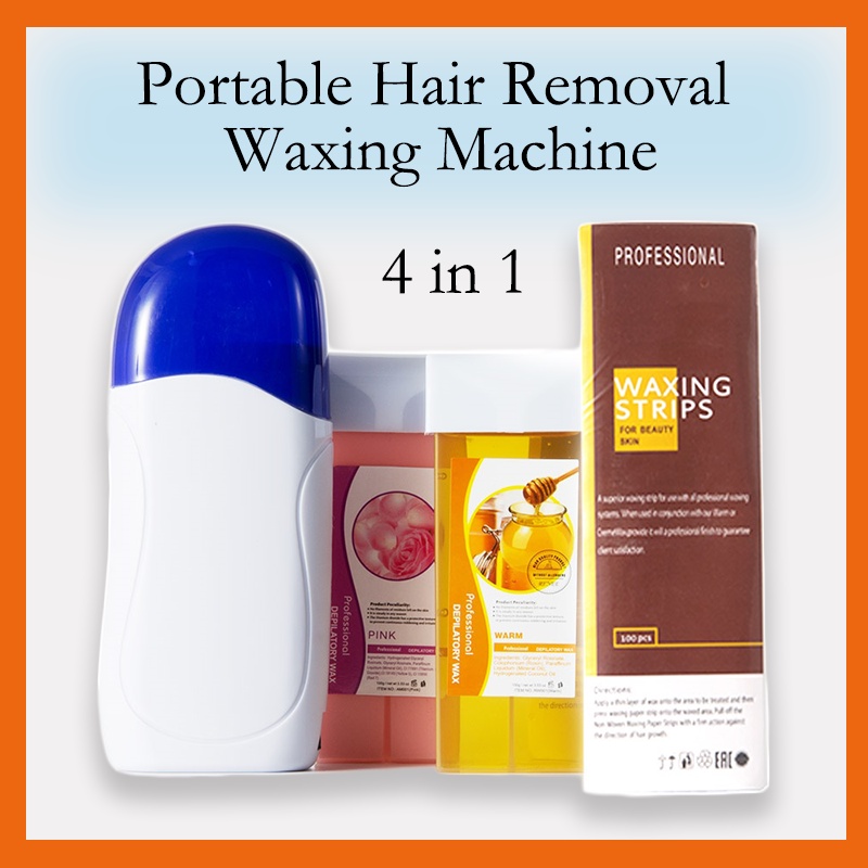 4in1waxing set portable wax machine, handheld wax heater Salon Soft wax ...